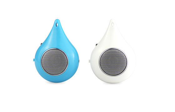 2 Led Lights Portable Speakers With SD Card Suitable For MP3 / Mp4