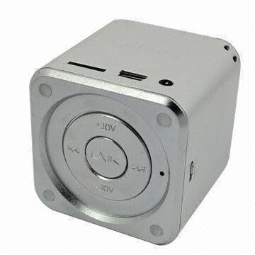 USB Rechargeable Portable Mini Speaker/Micro-SD Card with Standard 3.5mm Audio Plugs
