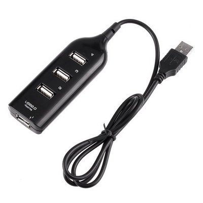 High Speed 4 Port USB 2.0 Hub for PC Notebook Laptop Computer Accessories