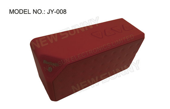 Outdoor Portable red / green / black music mini bluetooth speaker , 100Hz-20KHz