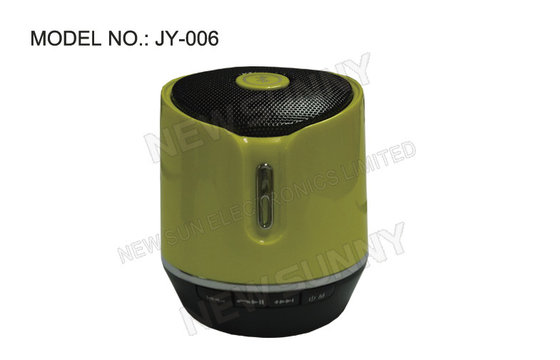round Wireless Portable Bluetooth Speaker with Fm Radio , iphone Bluetooth Music Player