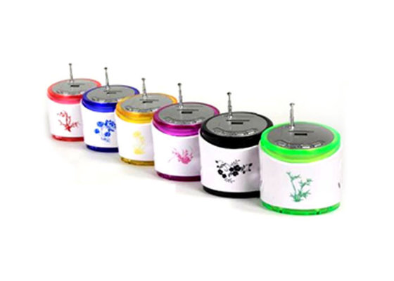 Rechargeable Music Wireless Cell Phone Speakers Portable Mini With FM Radio