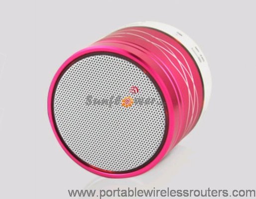 Metal Jacket Mini Bluethooth Speaker with Dual Ring LED colorful marquees