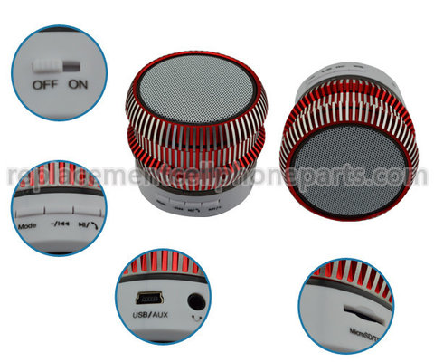 Customized Wireless Bluetooth Speaker ,  Portable Cylinder Mini Speaker For Mobile Phone