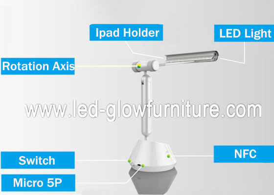 3 In 1 Holder Stand LED Table Lamp With Mini bluetooth Speaker and microphone