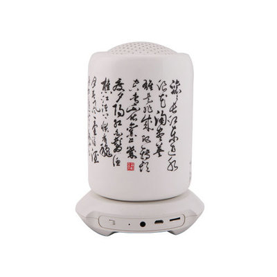 Elegant Active Ceramic Stereo Bluetooth Speakers 3.7V / 600mAh Li Battery for Mobile Phone