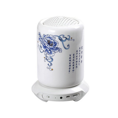 Elegant Active Ceramic Stereo Bluetooth Speakers 3.7V / 600mAh Li Battery for Mobile Phone