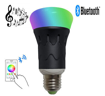 MR RGBW LED Bluetooth Speaker Bulb Dimmable Multicolored Color Changing