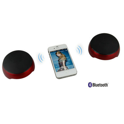 Black Capsule Waterproof Indoor Outdoor Wireless Speakers for Karaoke Player / Computer