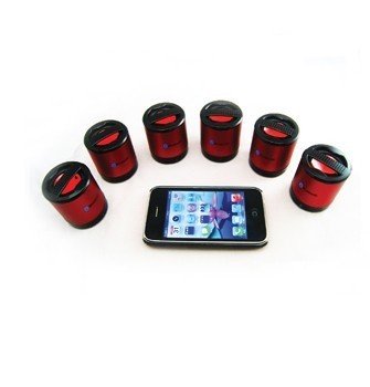 Pink, Black, Golden, Blue, Silver Wireless Indoor Outdoor Speaker / 10 Meters Transmission