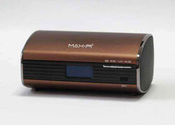 Mini Wireless Outdoor Bluetooth Speaker for FM Radio , Remote Controller , Clock