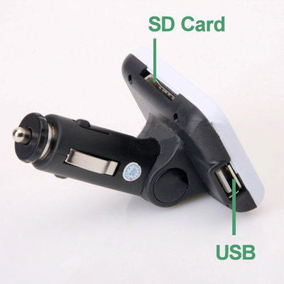 Black 1.8" Lcd206 Fm Channels Sd / Mmc car Mp3 Mp4 Player Fm Transmitter Car Electronics Products