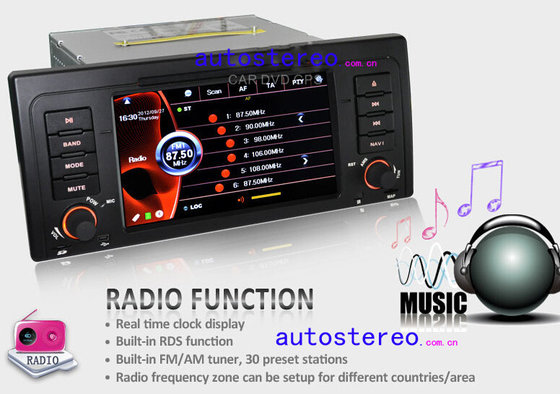 BMW 5 series X5 E39 E53 M5 Radio Satnav DVD Player / Bluetooth Car GPS Stereo 7 Inch Touch Screen