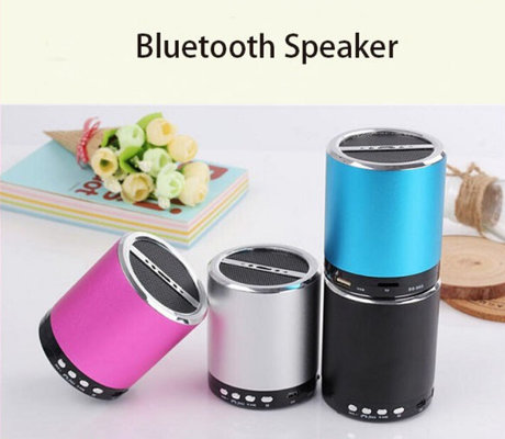 Wireless Mini Bluetooth Speaker With USB Charger , Portable bluetooth round speaker