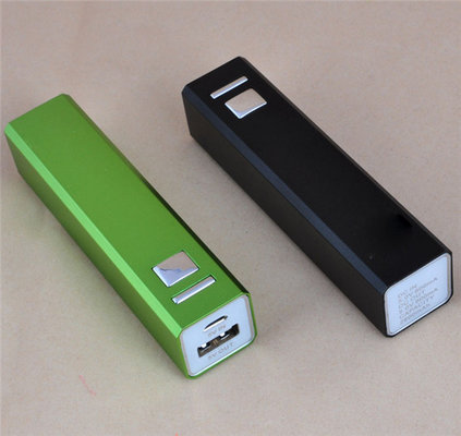 Portable Lipstick Mobile Power Bank 2600mah external Metallic for iPhone