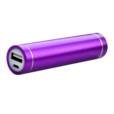 tube cylinder Mobile Power Bank 2600mah Lithium – ion rechargeable