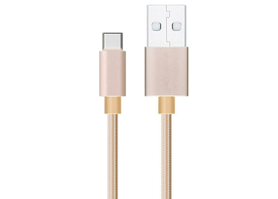 Nylon Braided USB Type C Cable 3.3 Feet  Aluminum Housing Custom Color