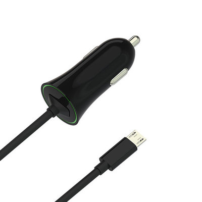 Android Devices Car Portable Smartphone Charger 5V 1A / 2.1 / 2.4A Micro USB