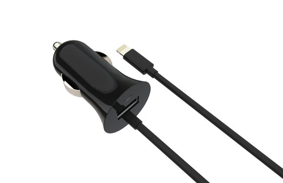 MFI Dual Rapid USB  Car Charger , 5V 2.1A USB Cable Mobile Phone Chargers