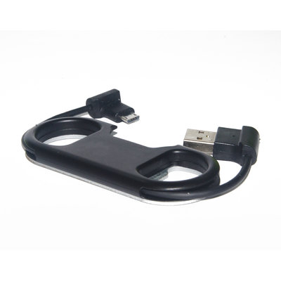 20 Mm Android Micro USB Data Cable With Keychain Beer Bottle Opener