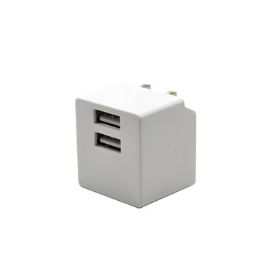 PC Tablet USB Wall Adapter , Mobile Phone US Plug Dual Port Wall Charger