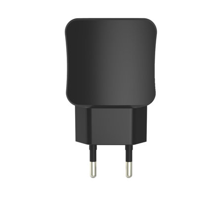 2 Port Dual USB Wall Charger For Android Devices / Tablets Black / White Custom Color