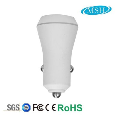 Double USB Car Charger With CE ROHS FCC Certification IC Chip Safety Fuse