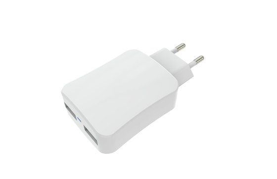 EU Plug Dual USB Wall Charger For Smart Devices 3.1A / 3.4A / 4.2A Output