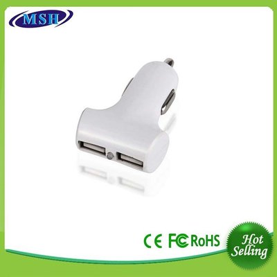 5V 2.1A / 3.1A / 4.2A / 4.8A 2 Port USB Car Charger with CE,Rohs,FCC Certification