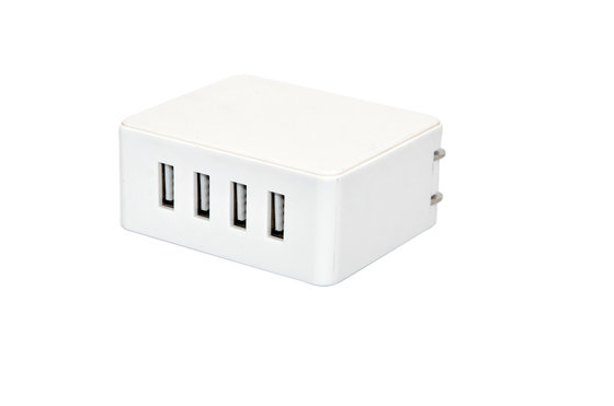 25 Watt Multi Port USB Charger For Phone Tablet IPhone IPad,Ipod Four USB Ports