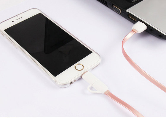 2 In 1 + Micro USB Retractable Charging And Data Cable For IPhone
