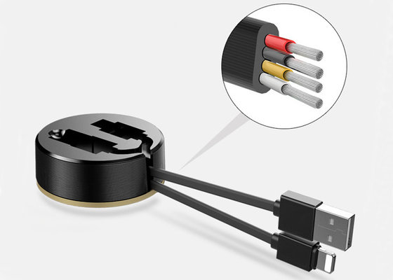 Flexible Universal USB 2.0 MFI Lightning Cable ABS + TPE + Aluminum