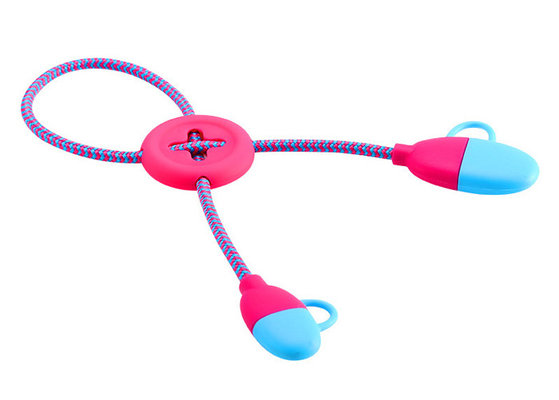 Pink / Light Blue 30cm DIY Charging MFI Lightning Cable With Cartoon Button