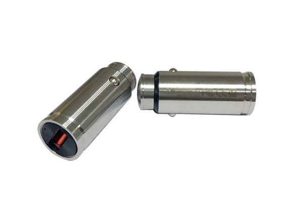 Stainless Steel Single Port Universal Mobile Phone Car Charger 3A / 9V 2A