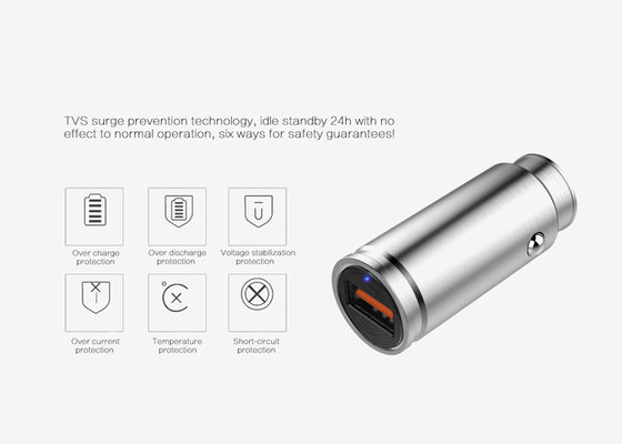 Mobile Phone Automotive Usb Charger , Car Cellphone Charger 12 Month Warranty