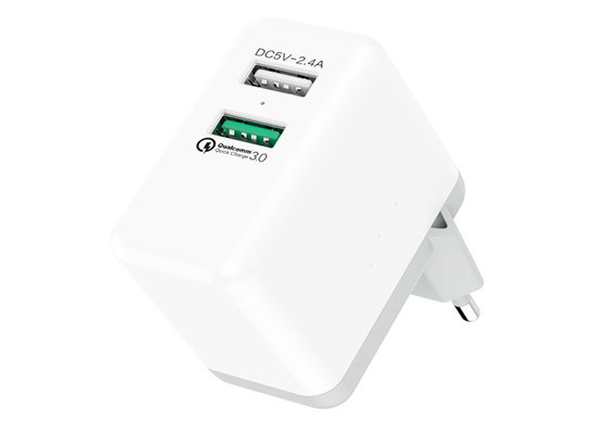 Dual Port Quick Mobile Phone Charger For Galaxy , Lg , Htc , Pixel , Iphone 7 , Ipad