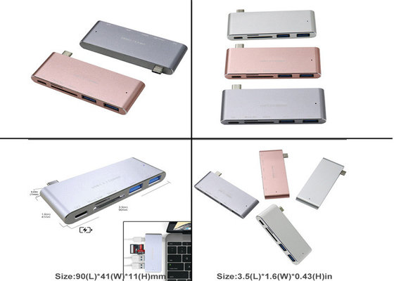 Micro Space Gray , Silver , Rose USB Type C Hub with 12 months Guarantee