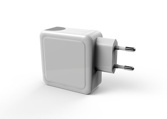 USB Type-C PD Wall Travel Usb Wall Charger 65W 3 Ports for Apple MacBook Pro / iPhone X