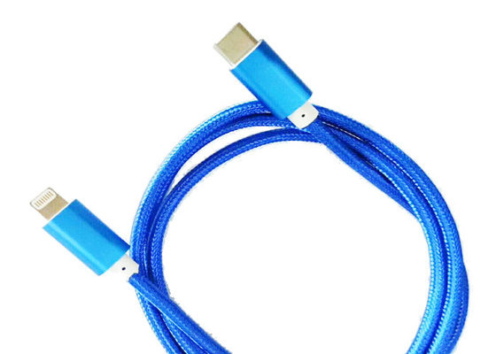 Gold Color Fast Charging Usb C To Lightning Cable For Iphone X / 8 / 8 Plus