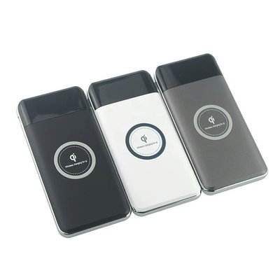 2018 New PC+ABC+ Electroplate Wireless Charger 10000 mAh  Polymer Power Bank