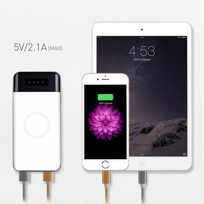 Wireless Charger 10000 mAh  Polymer Power Bank
