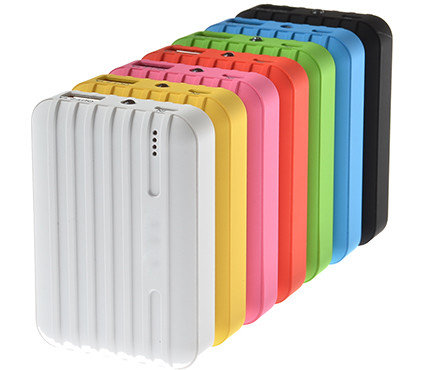 Suitcase Power Core 7800mAh ABS Portable Phone Charger 2.1A Output External Battery Pack with LED