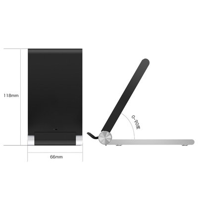 Foldable 2 coils FAST Wireless  charging pad Products Qi Charging Stand For Qi Enabled Smartphones