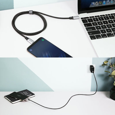 Type USB C-C Cable Jean Cloth/ Nylon/ Braided with aluminum housing   for Nexus 6P 5X, Google Pixel 2/2 XL, etc