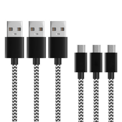 3.3FT Micro USB Cable Nylon Braided High Speed Data and Charging