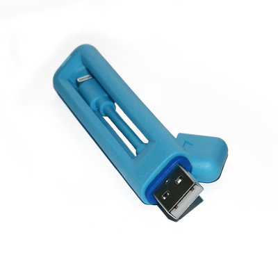 60mm Keychain Design Iphone Lightning Cable Charging Data Sync - Blue