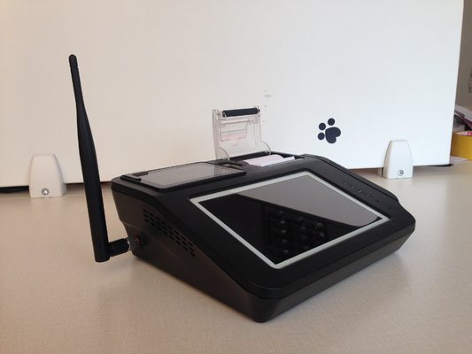 Électronique intelligent sans fil de lecteur de cartes de point de vente d'impression de billet