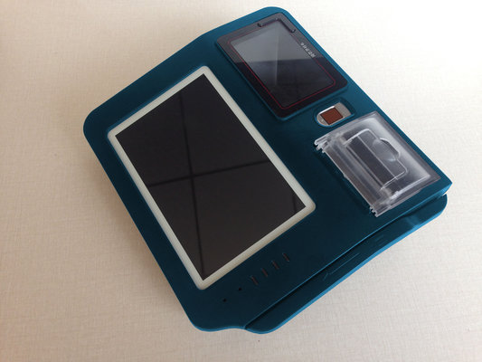 Fingerprint Mobile Credit Card Terminal , LED Android 4.4 Wireless Point of Sale Machine