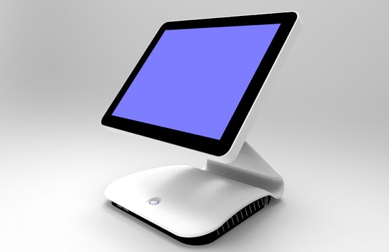 Couleur capacitive au détail de blanc d'écran tactile de 15,6 de pouce systèmes de point de vente