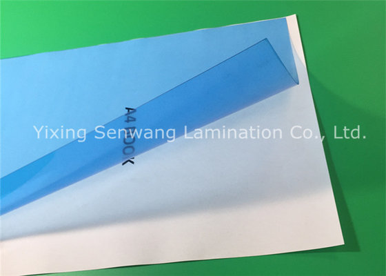 Il grippaggio blu del PVC dell'alta radura della trasparenza riguarda la dimensione A4 170 micron